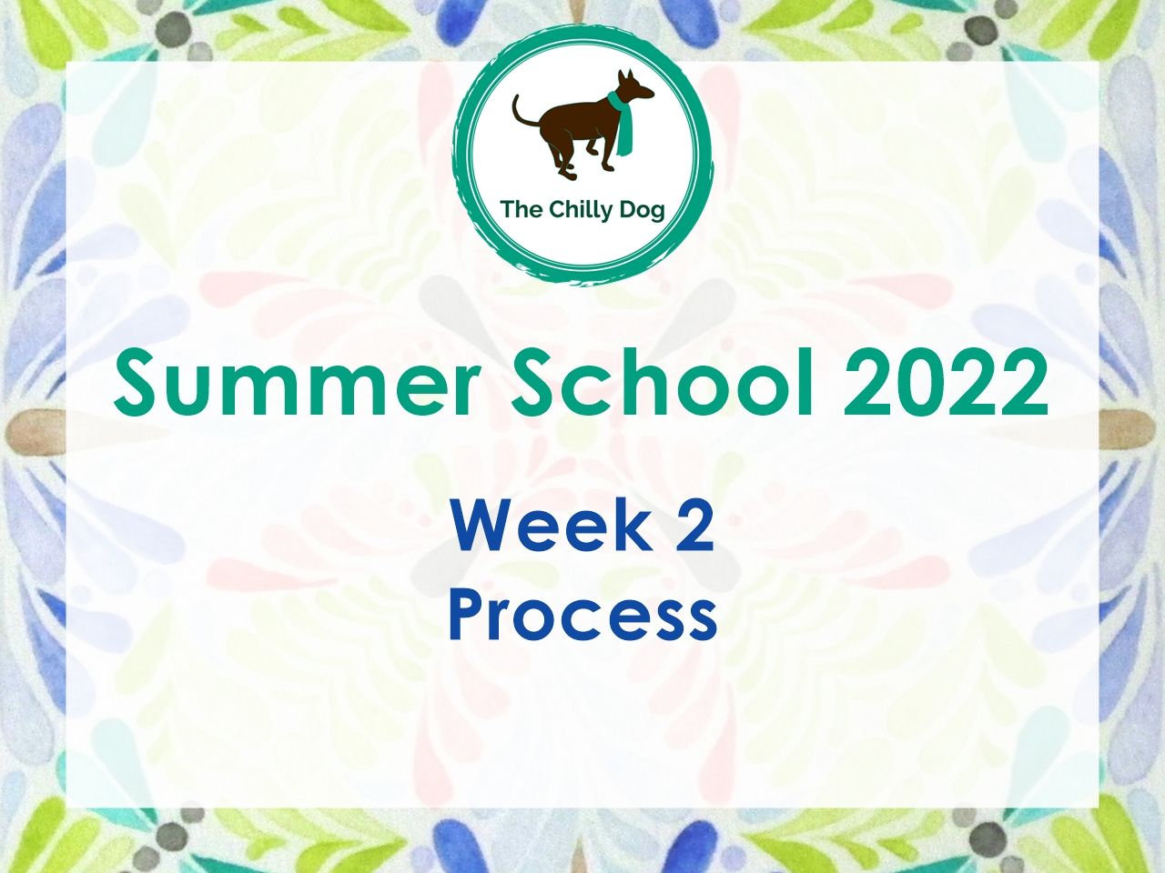 Summer School 2022 Process