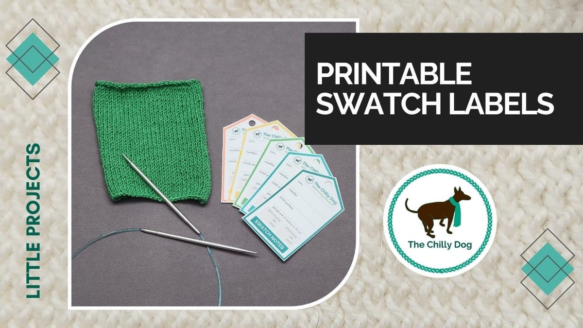 Knitting Swatch Labels